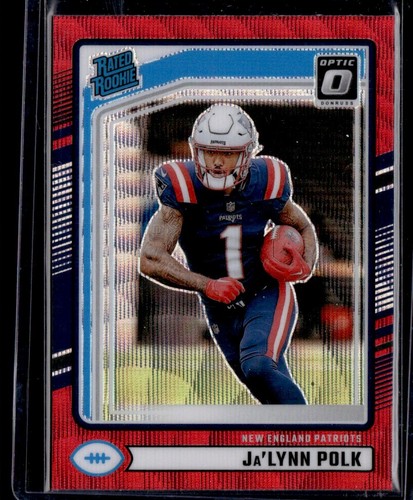 JA'LYNN POLK 2024 DONRUSS OPTIC RATED ROOKIE RED WAVE PRIZM RC NEW ...