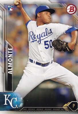 2016 Topps #136 Miguel Almonte MLB Kansas City Royals Rookie Card | eBay