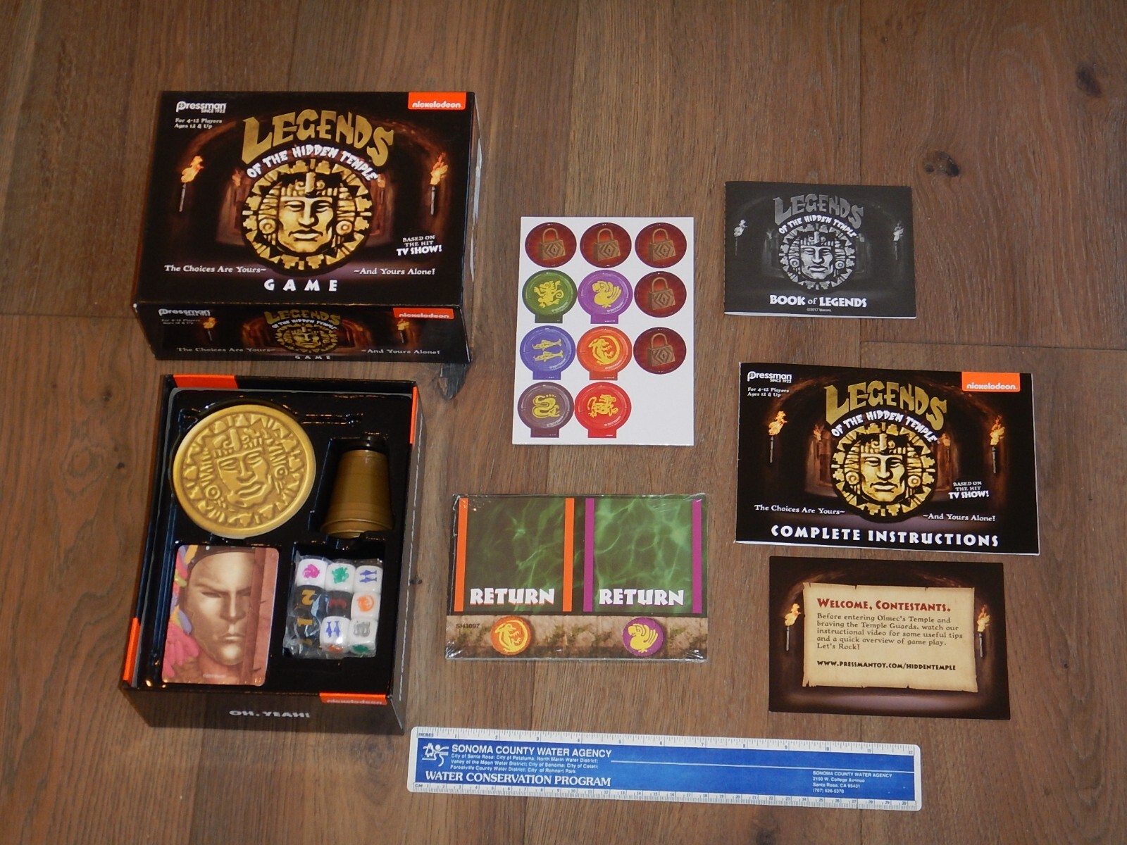 2017 PRESSMAN LEGENDS OF THE HIDDEN TEMPLE BOARD GAME, UNUSED, 100% ...