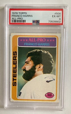 1978 Topps Football Franco Harris "All-Pro" Card #500 PSA EX-MT 6 | eBay