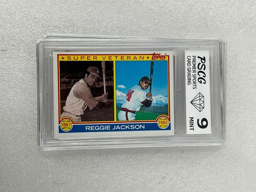 REGGIE JACKSON 1983 TOPPS #501 SUPER VETERANS 67' SHARP HOF PSCG 9 MINT ...