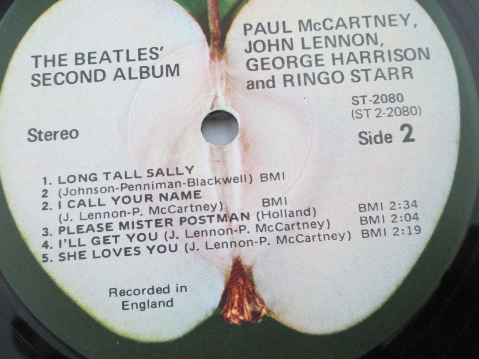 Beatles Vinyl Album The Beatles’ Second Album Apple Label Side 2 Label ...