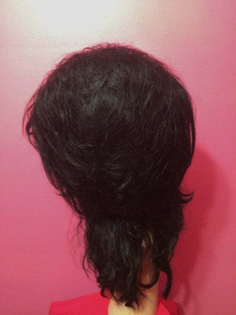 60s AMY WINEHOUSE Giant BEEHIVE Wig! Custom Costume Drag Queen Black ...