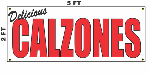 CALZONES Banner Sign NEW 2x5 | eBay