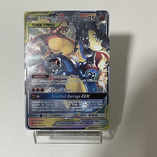 CUSTOM Charizard GX Tag Trio Textured English DIY Fan-made | eBay