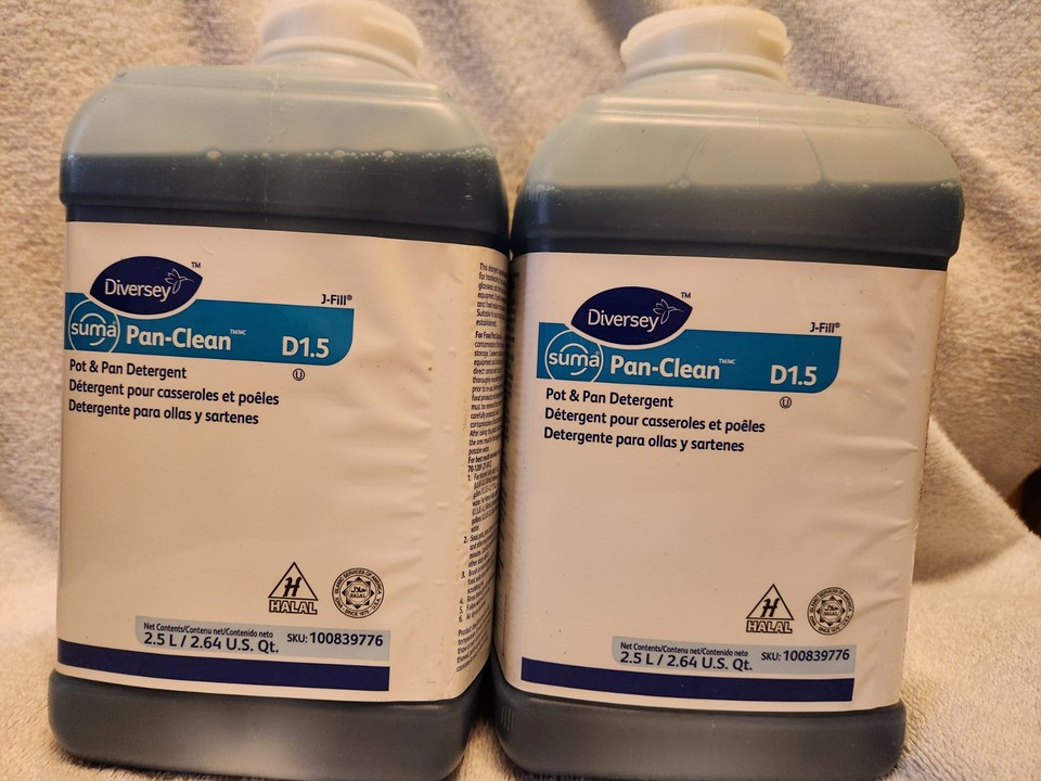 Diversey Suma Pan Clean D1.5 Concentrate Liquid Pot-Pan Cleaner 2.5L ...