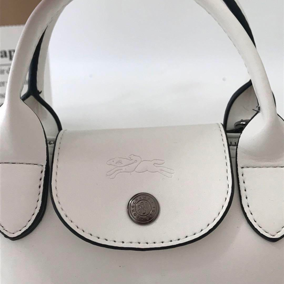 Longchamp Le Pliage Cuir XS Mini Leather Shoulder Bag White From Japan ...