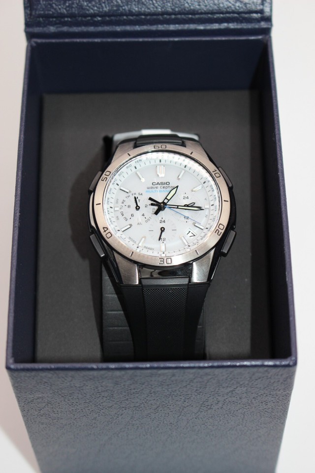 CASIO WAVE CEPTOR WVQ-M410-7AJF White Tough Solar Men's Watch New in ...