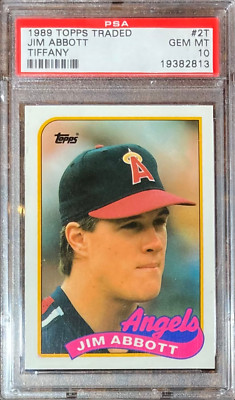 1989 Topps Traded Tiffany Jim Abbott #2T PSA 10 RC Angels Rookie | eBay