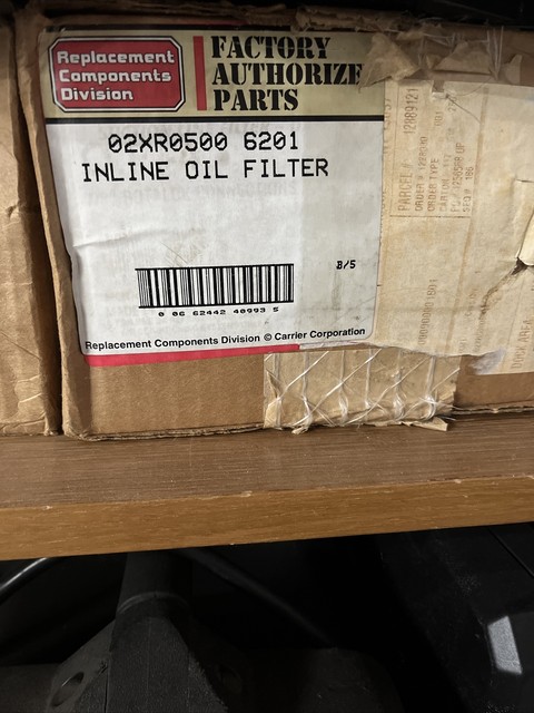 Carrier 02XR05006201 Compressor Oil Filter for sale online | eBay