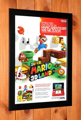 Super Mario 3D Land Nintendo 3DS Rare Promo Small Poster / Ad Page ...