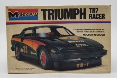 Monogram TRIUMPH TR7 RACER Model Kit 1/24 Scale 1978 2111 Partially ...