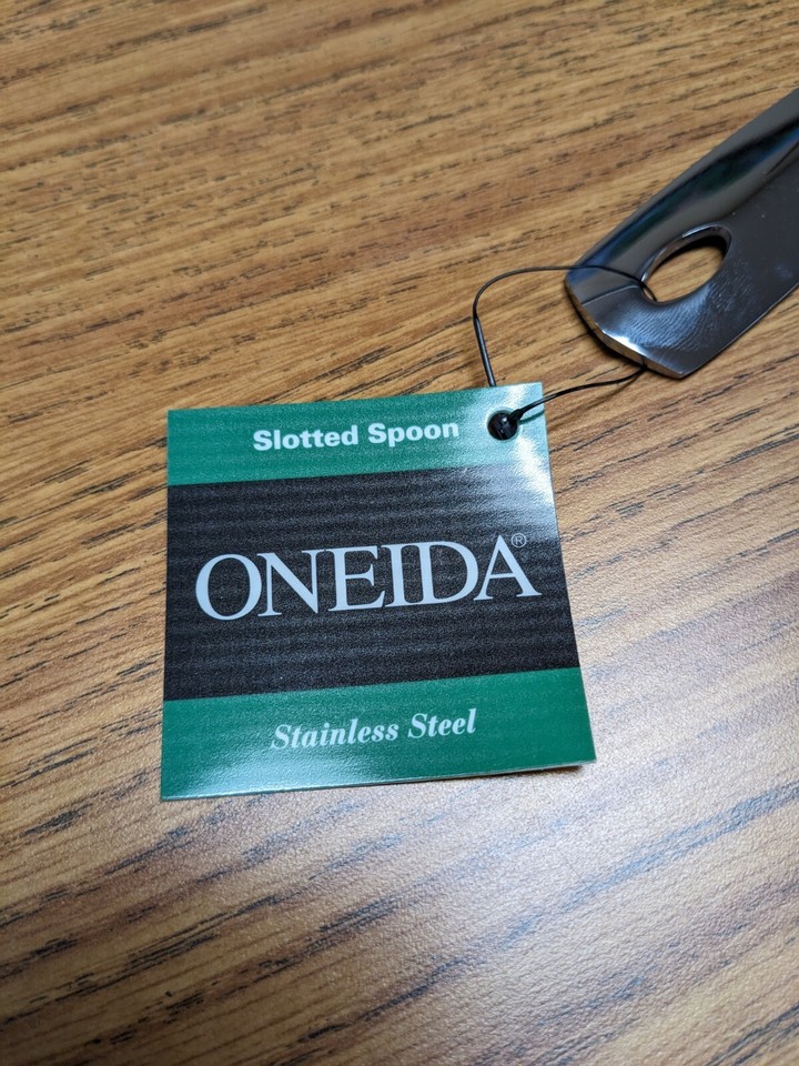 NEW ONEIDA STAINLESS STEEL SLOTTED RESTAURANT SERVING SPOON T012SBSF ...