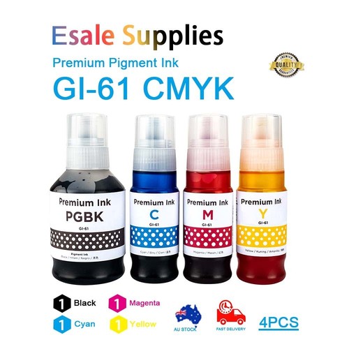 4x Non-OEM GI61 Ink For Canon G3625/3620/3660/3670/3675 | eBay