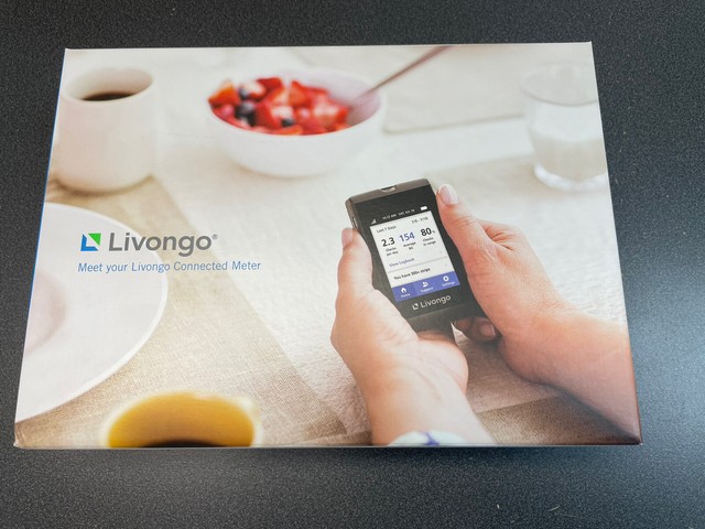 Livongo Connected Meter Kit With Test Strips Glucose Solution Booklet ...