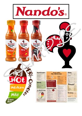 Nando's Themed Edible Icing Sheet A4 Cake Toppers | eBay UK