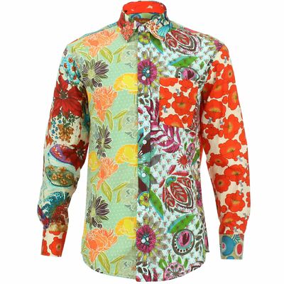 Mens Shirt Loud Originals REGULAR FIT Mixed Random Retro Psychedelic ...