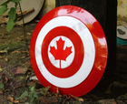 Captain Canada Metal Shield Replica Halloween Medieval Armor Cosplay ...