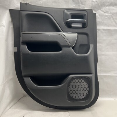 2014-2019 chevrolet silverado 1500 left lh rear door panel black ...