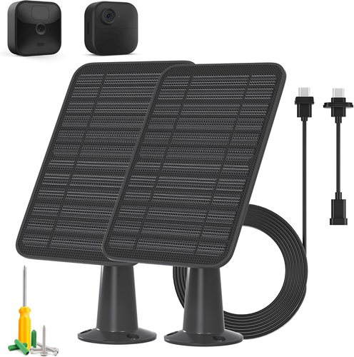 5W Solar Panel for Blink Camera Outdoor, Solar Panel Charger with ...