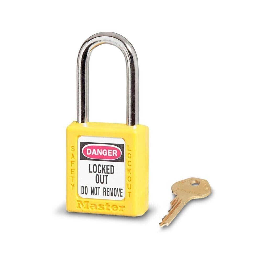 6 x Master Lock 410 Safety Lockout Padlock / Isolation Lock - keyed ...
