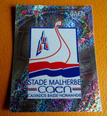 N°493 BADGE ECUSSON SMC STADE MALHERBE CAEN PANINI FOOTBALL FOOT 2007 ...