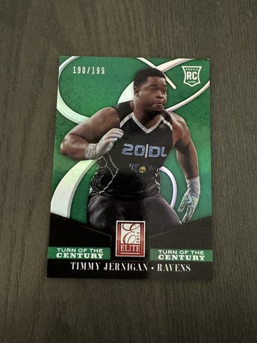 2014 Elite Turn of the Century #190 TIMMY JERNIGAN Ravens Rookie Card ...