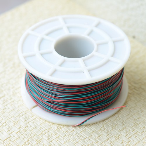 100 meters 32AWG 7/0.08 slim combined 3 wires Dia. 0.6mm thin cable G/B ...