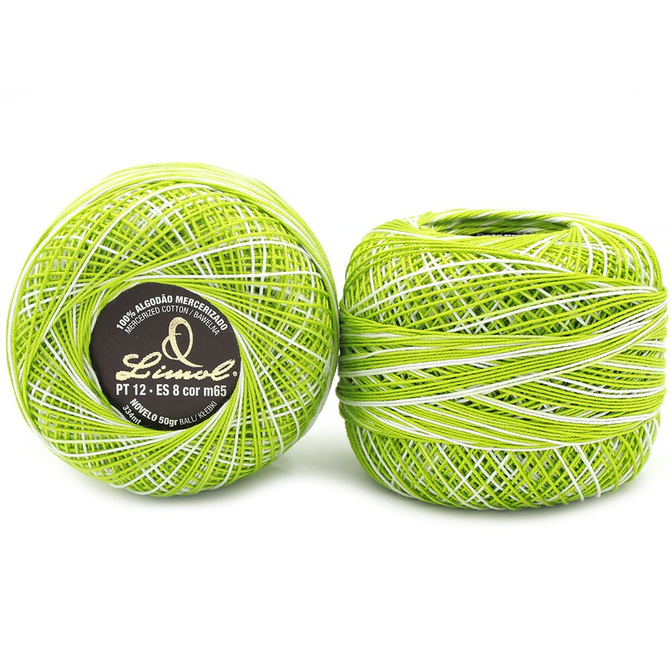Limol Size 12 Multicolor 50 Grs 100% Mercerized Crochet Thread Cotton ...