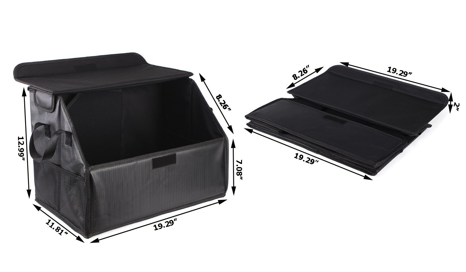 Autorak Multipurpose Collapsible Organizer Car SUV Trunk Storage AK-029 ...