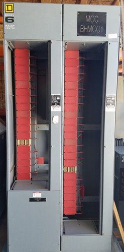 Square D Model 6 600/300 Amp MCC Motor Control Center 2x Section 480V ...