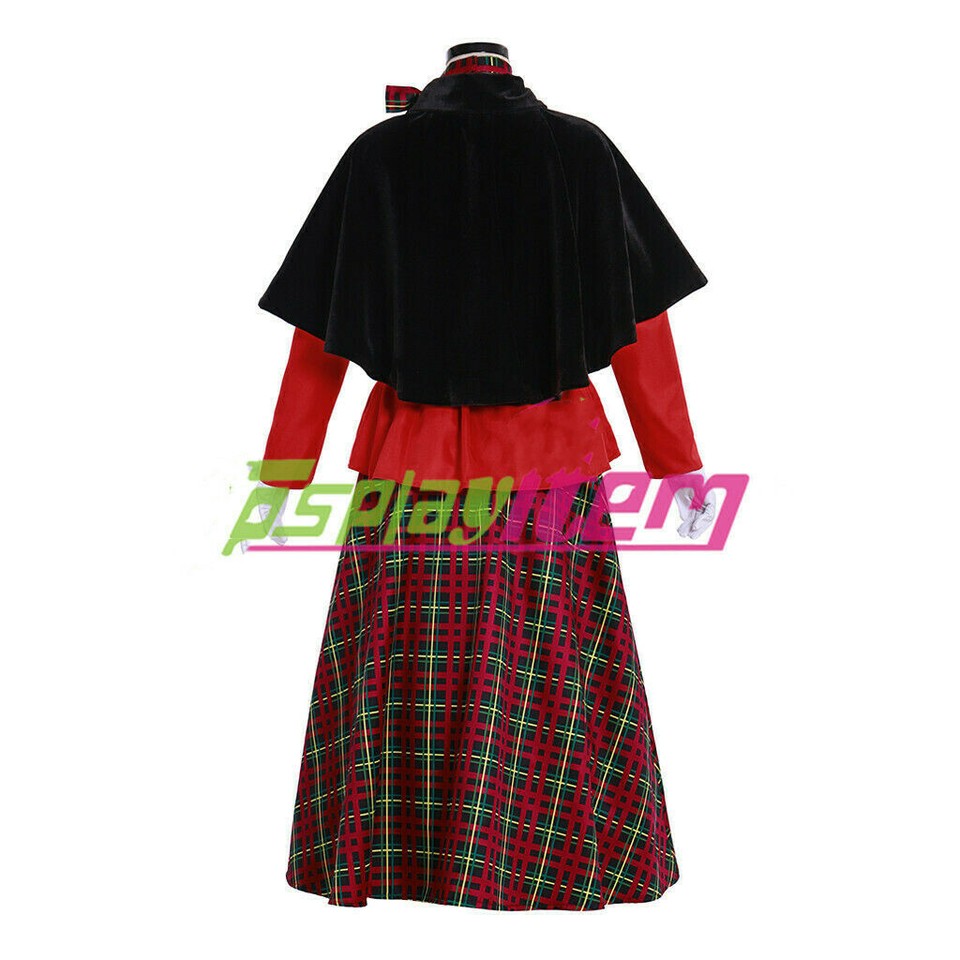 Charles Dickens Caroler Costume Victorian Yuletide Lady Christmas Fancy ...