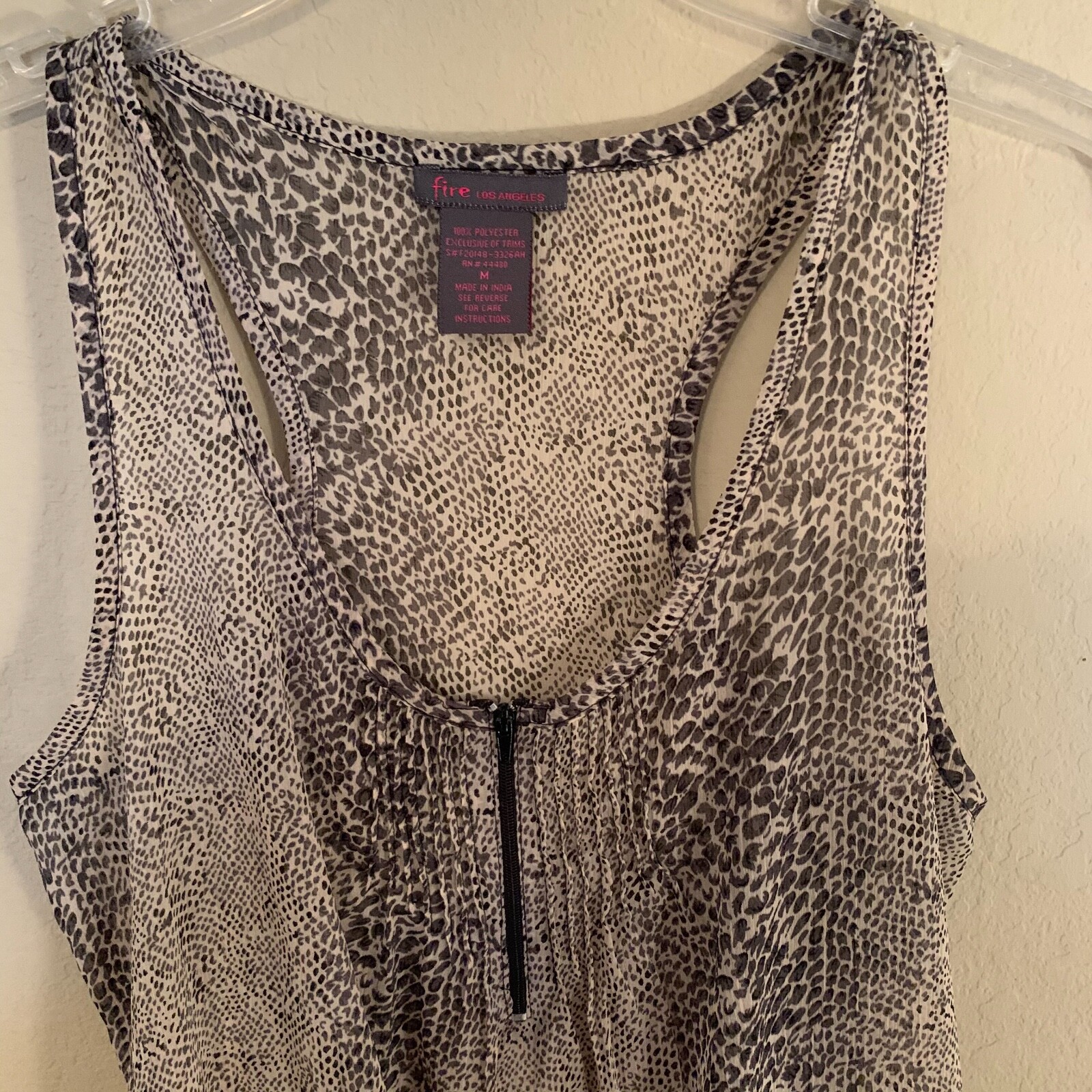 FIRE LOS ANGELES Size Med Boho Sheer Lightweight Snak… - Gem