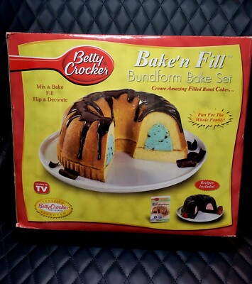 Betty Crocker Bake 'n Fill 4 Piece Bake Pan Set Custom Ice Cream Cakes ...