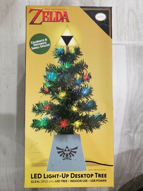 The Legend of Zelda LED Light up 10 Inch Desktop Christmas Tree ...
