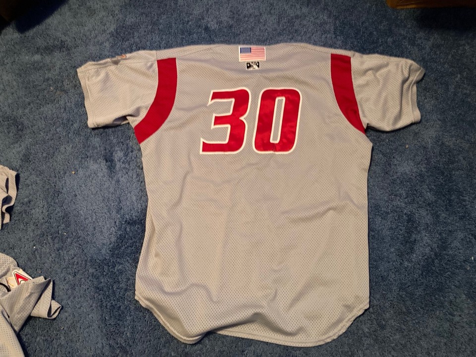 #30 Game Used Worn 2019 Albuquerque Isotopes Gray Jersey Rockies | eBay