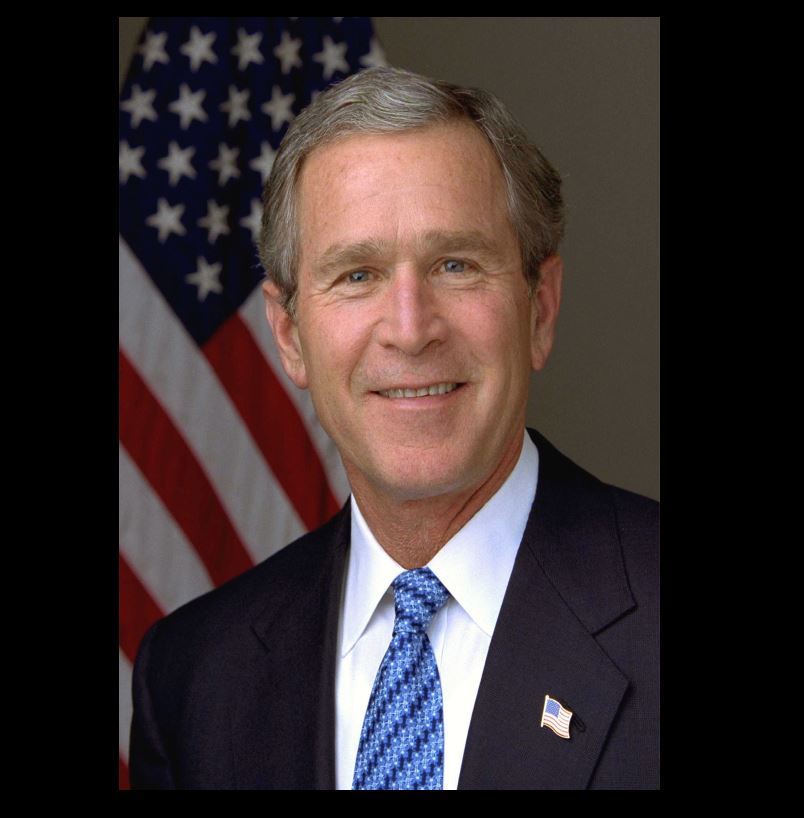 George W Bush Official Portrait PHOTO, Art Print, US President White ...