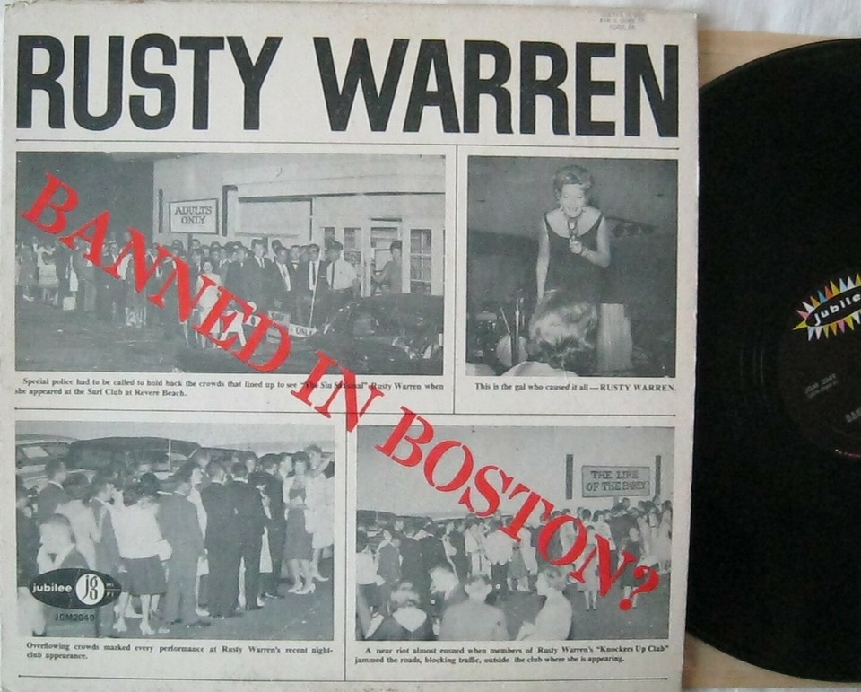 Banned In Boston? Rusty Warren LP Jubilee JGM2049 VG+ | eBay