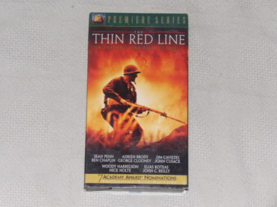 The Thin Red Line VHS, Sean Penn, Nick Nolte, Jim Caviezel (VHS, 1998 ...