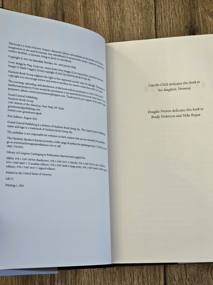 Agent Pendergast Series Bloodless Lincoln Child Douglas Preston 2021 ...