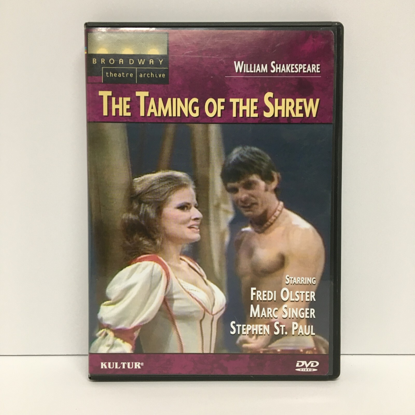The Taming of the Shrew (DVD, Kultur) Fredi Olster & Marc Singer - With ...