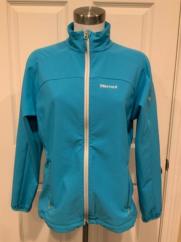 Marmot Blue Lightweight Zip-Up Shell Jacket, Size Large | eBay