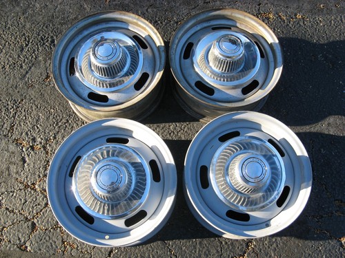 1968-69 Chevrolet Original 14 x 6 Rally Wheels, 4, XB Codes, Camaro ...