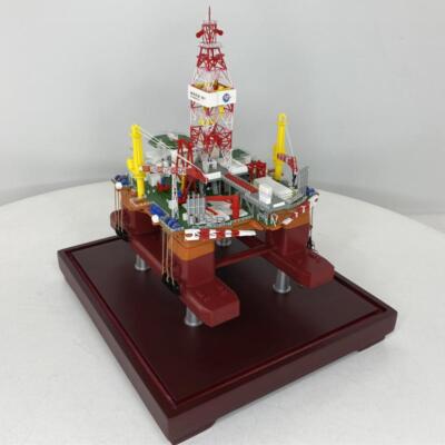 Alloy Model 1:700 Offshore Oil Deepwater Semi-submersible Drilling ...