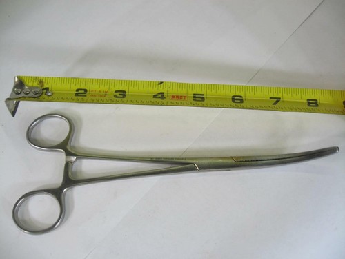 Miltex Germany 8" Curved Forcep Serrated Jaw 7-142 Stainless Steel ...