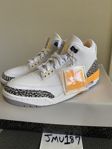 DS Nike Air JORDAN 3 Retro III Laser Orange sz8 Men supreme cond NEW OG ...