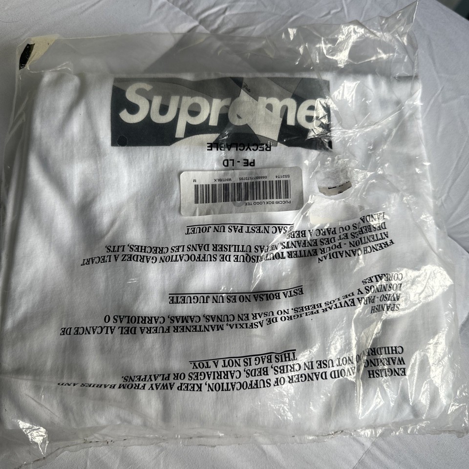 Supreme x Emilio Pucci Box Logo Tee - Black/White - Size Medium - BNWT ...