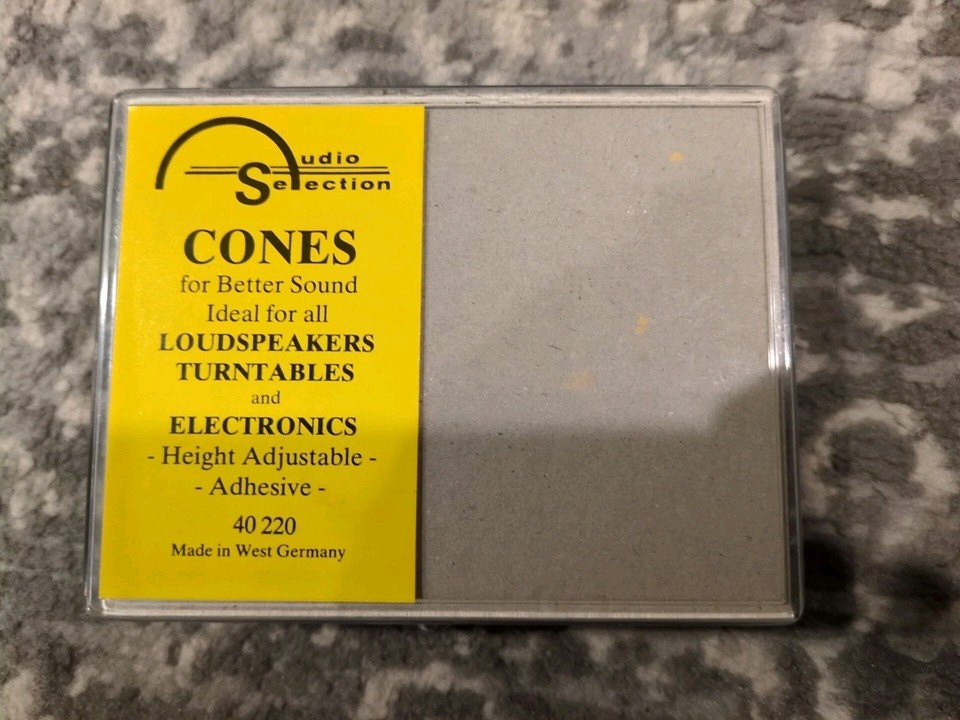 Audio Selection (German Acoustics) Component Isolation Cones Feet | eBay