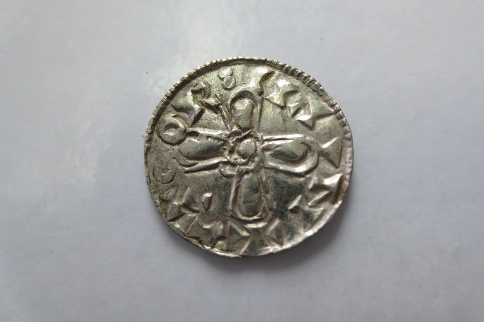 Danemark 11 cntury silver uncirculated penny, Harald Hen (1074/76-1080 ...
