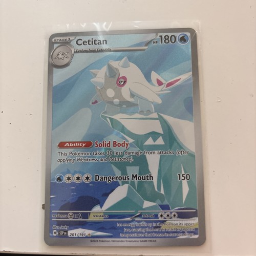 Cetitan Pokemon Surging Sparks 201/191 Full Art Illustration Rare NM | eBay